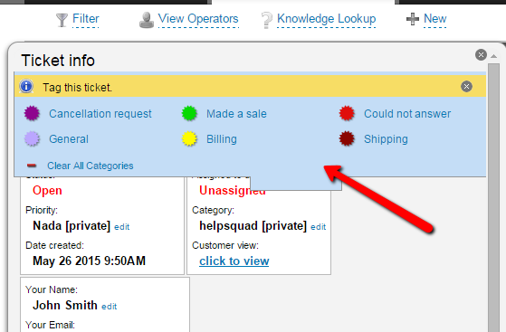 Chat, Ticket, Call tagging explained-LiveHelpNow-Knowledgebase